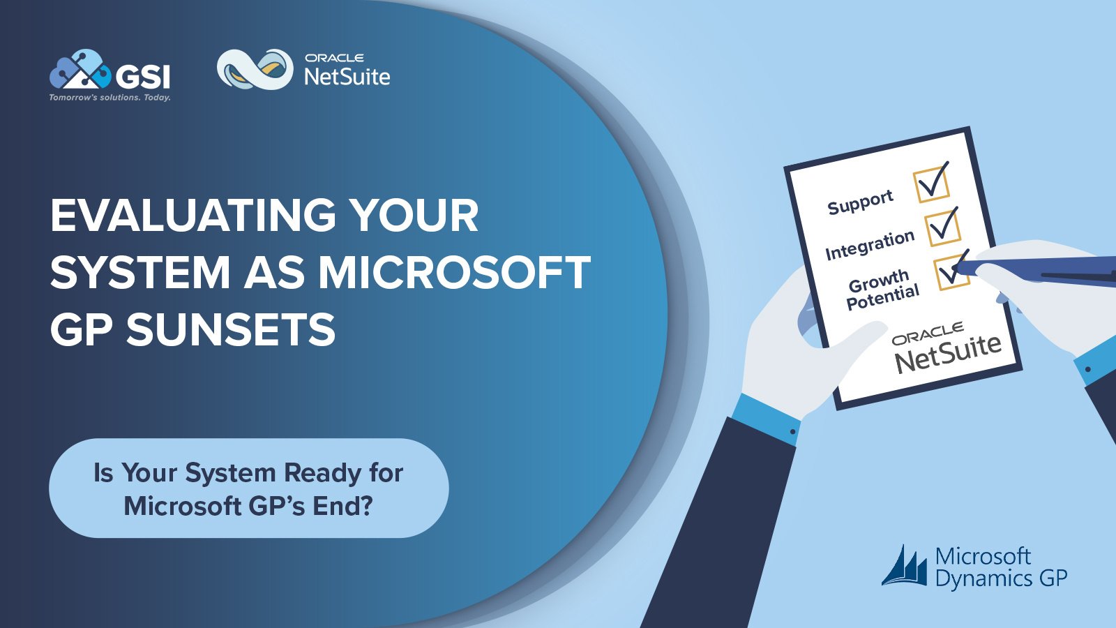 Evaluating Your System as Microsoft GP Sunsets