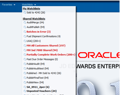 Give Your Employees the JDE 9.2 One View “My Watchlists” Features ...
