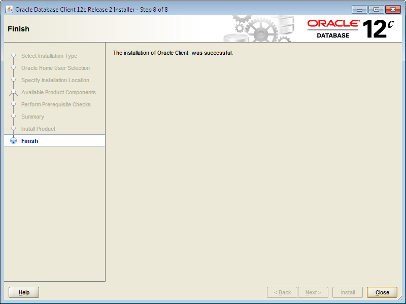 Installing Oracle 12.2 Client Software on Windows