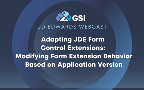 Adapting JDE Form Control Extensions: Modifying Form Extension Behavior ...